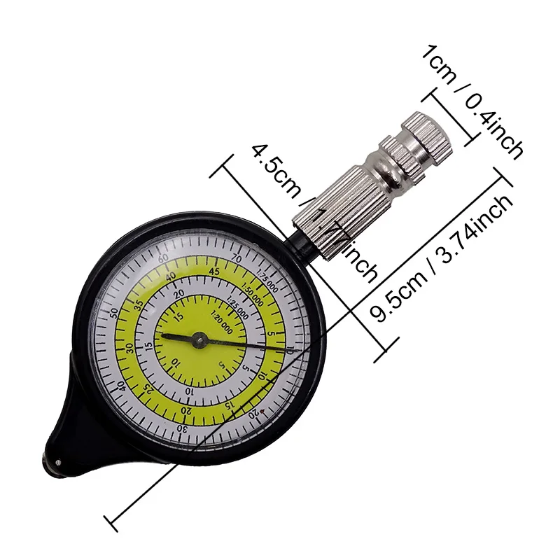 Generic Map Measuring Map Range Finder Meter Scale Multifunction ...