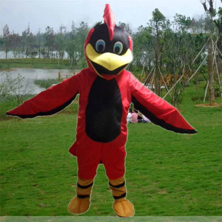 Red Hawk Mascot Costume