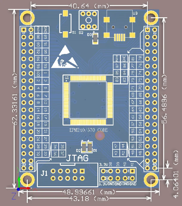 Altera MAX II EPM570 CPLD макетная плата для экспериментов основная плата