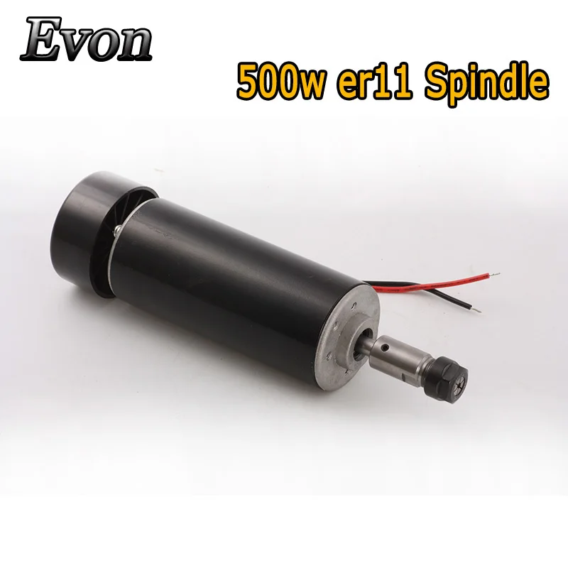 cnc spindle 500w dc motor 500w spindle motor 100VDC Diameter 52mm cnc ...