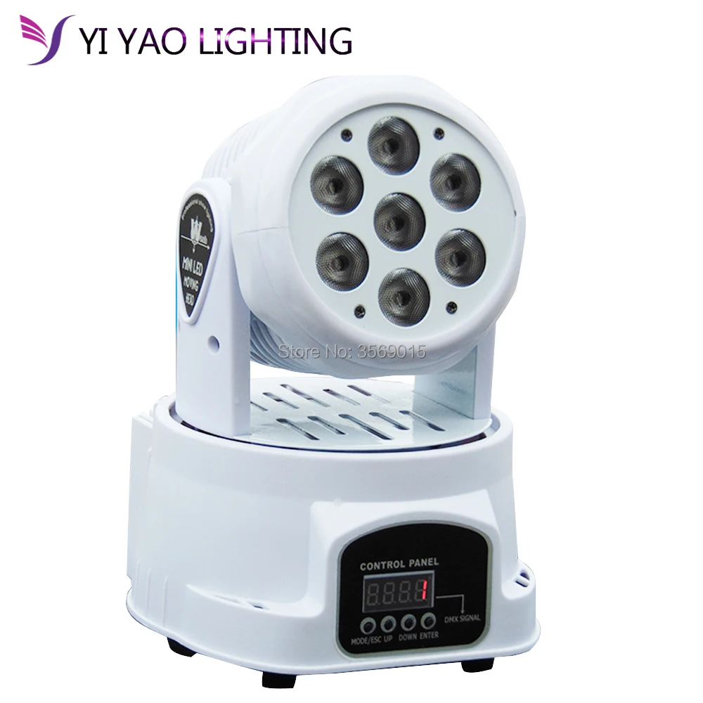 High Quality LED Mini Moving Head Wash Light 7X12W RGBW Moving Heads ...