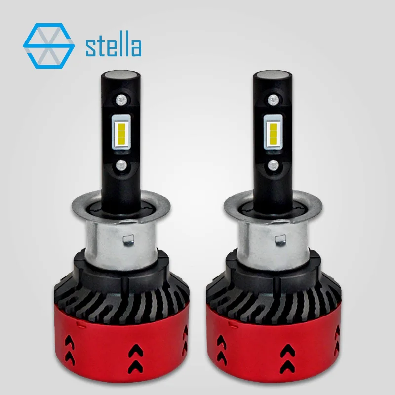 Car styling LED H3 headlight/foglights head lamp canbus built in ...