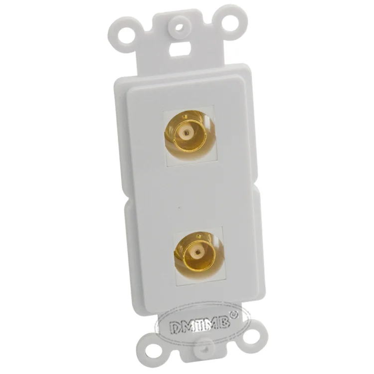 Inner Wall Plate 2 Port Bnc With Keystone Style And Support Diy - Panel ...