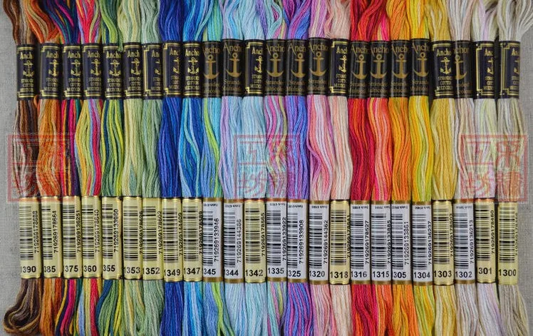 1pcs-Anchor-thread-1349-1352-1353-1355-1360-1375-1385-1390-cross-stitch ...
