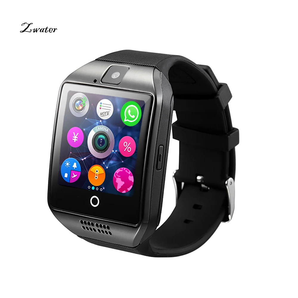 Q18 ZWATER Relógio Inteligente com Sim & Cartão TF melhor do que DZ09 ...