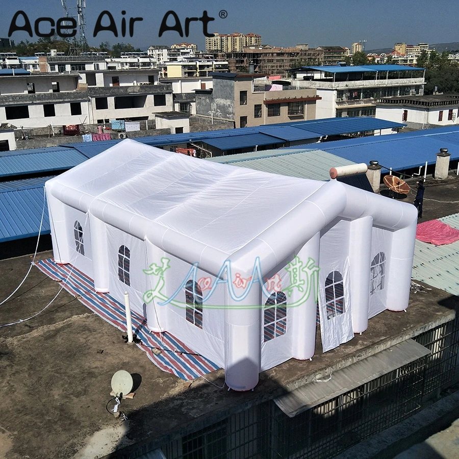 10x6m-Inflatable-Party-Wedding-Tent-Event-Marquee-House-Canopy-with-LED ...