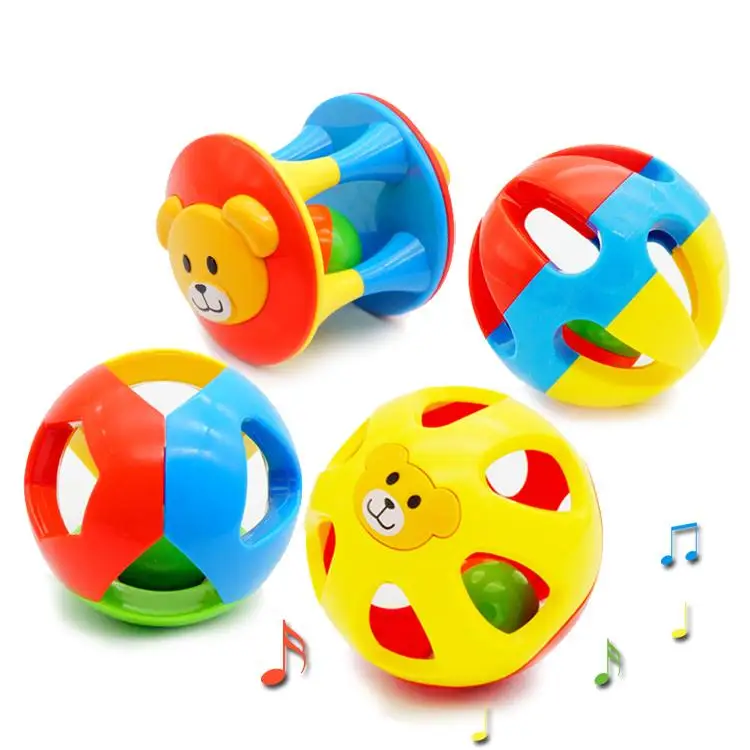 Musical handbells grasp ball toy colorful bell toys for kids baby ...