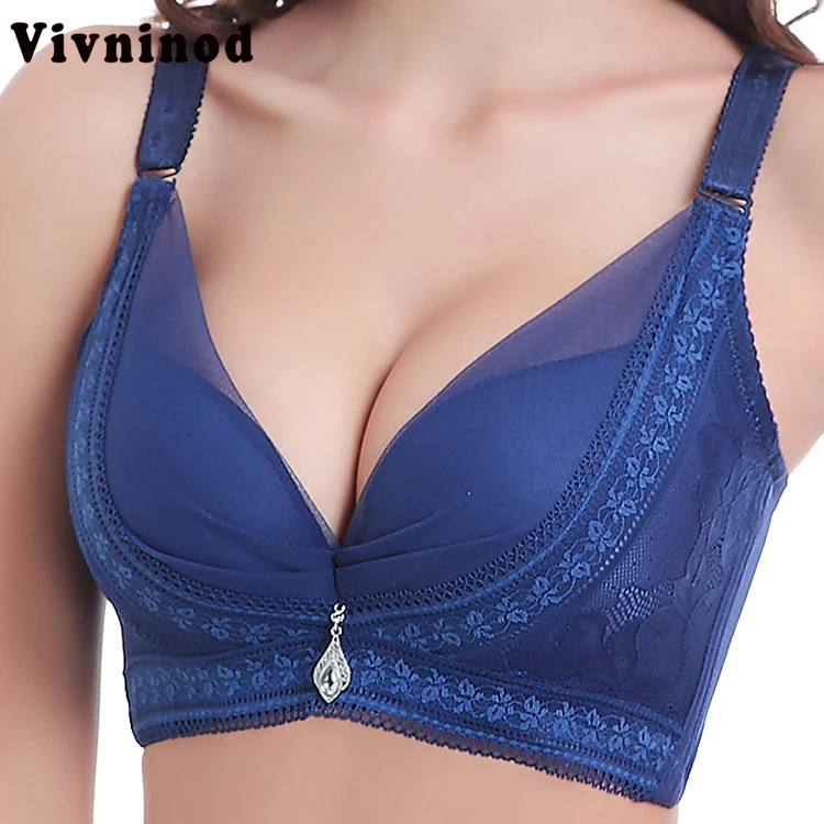 Vivninid Sexy Women Push Up Bra Xxx Plus Size Bralette Bras Big Size Underwear Women Soft Lace ...