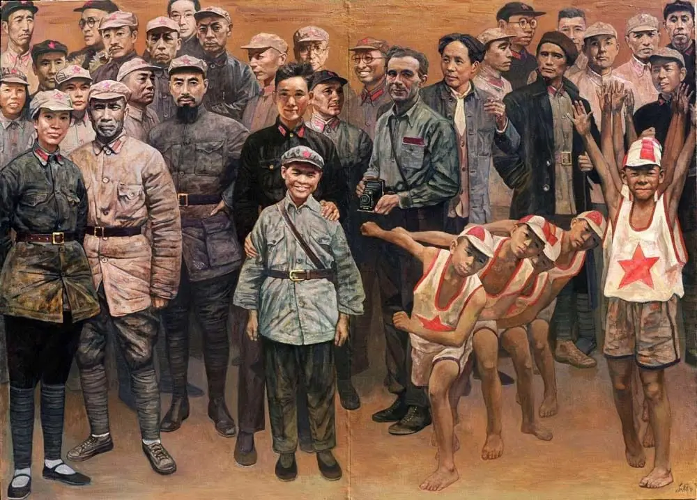 35" large TOP Military art World War II CHINA Eighth Route Army ART ...