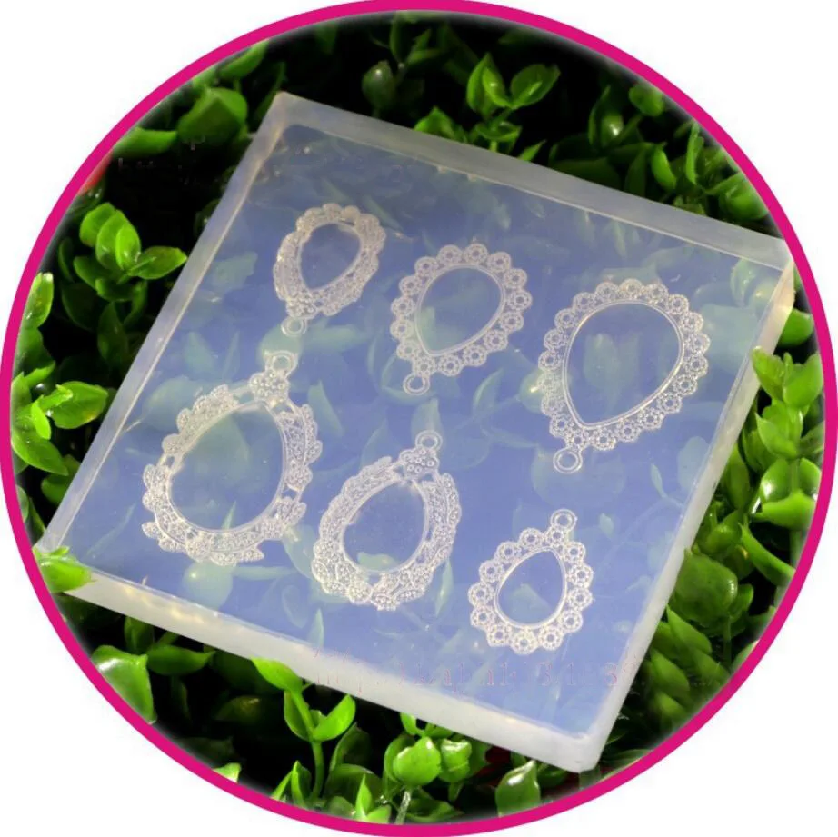 6 Designs Oval Silicon Mold Mould For Epoxy Resin Jewelry Pendant ...