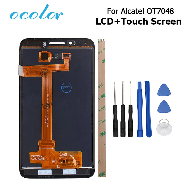 Ocolor alcatel one touch go play ot7048 7048x lcd 디스플레이 및 터치 스크린 기존 스크린 ...