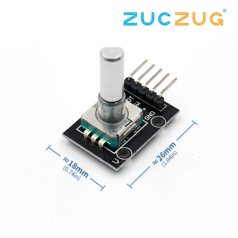 360 Degrees Rotary Encoder Module For Arduino Brick Sensor Switch Development Board Ky 040 With