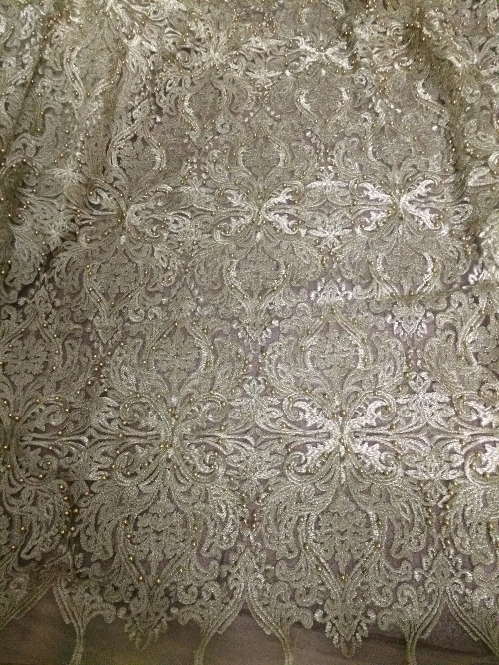 Tul tela de encaje francés con perlas y cuentas tela de encaje africano ...