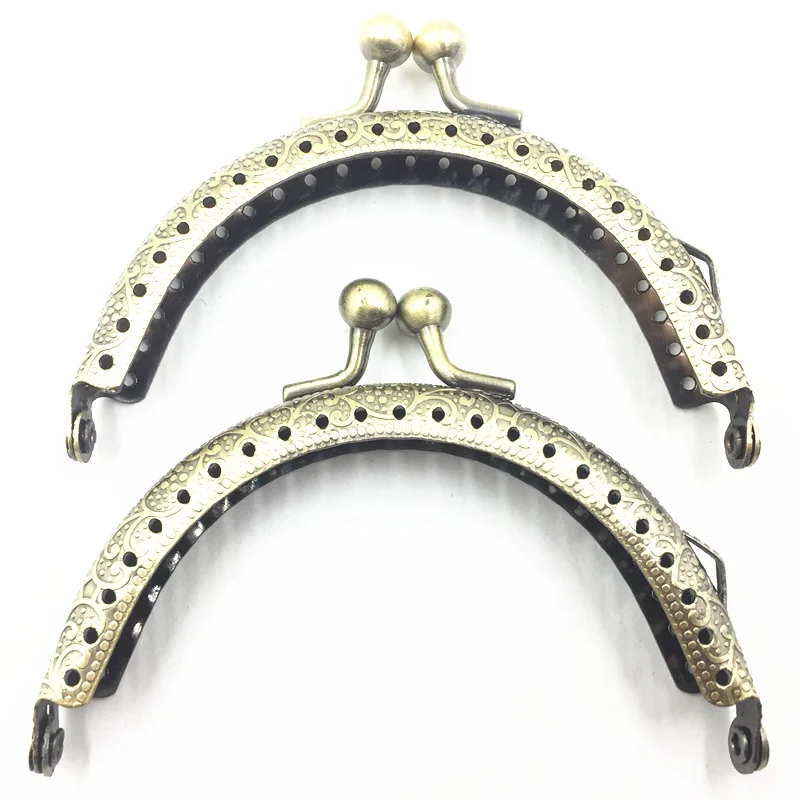 1Pc Bronze Tone Kiss Clasps Lock Clip Fashion Handbags Purse Handle DIY ...