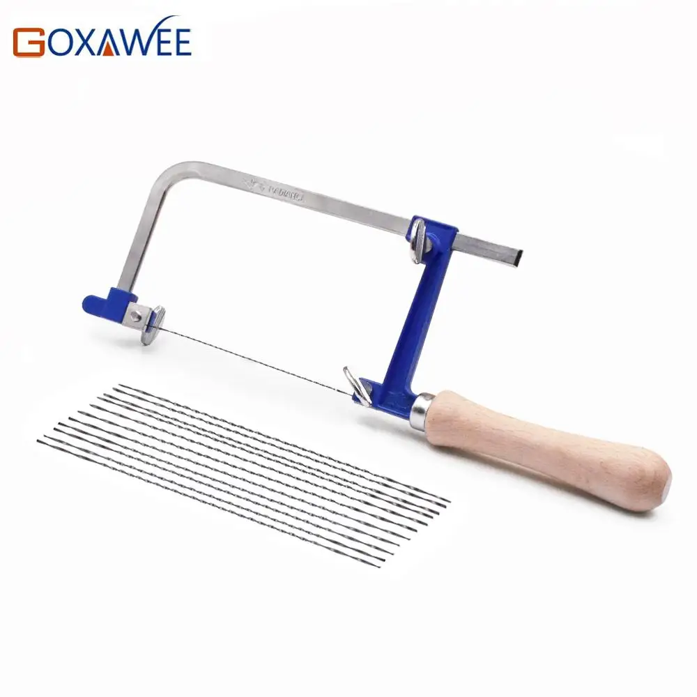 GOXAWEE Adjustable Hand Saw Frame Saw Bow 60mm Depth for wood Metal ...