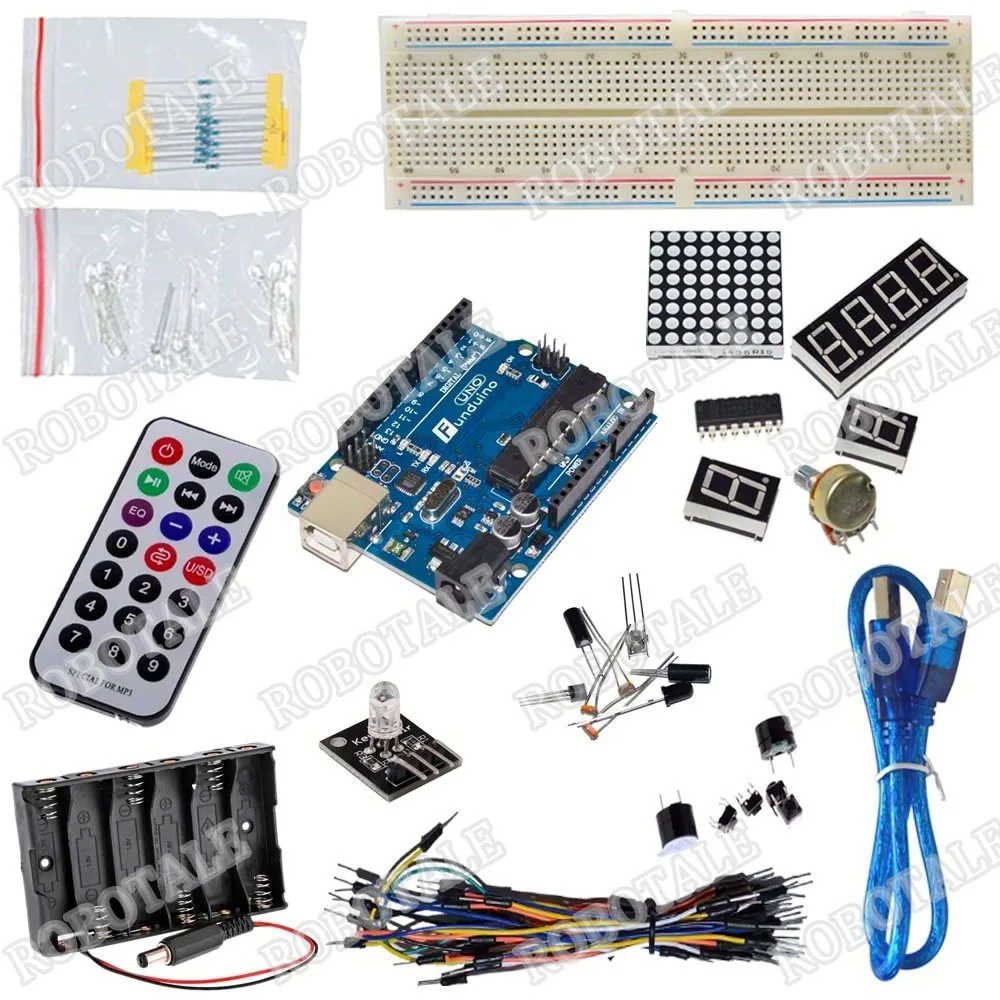 Free shipping! Basic starter kit Funduino UNO R3 learning packages for ...