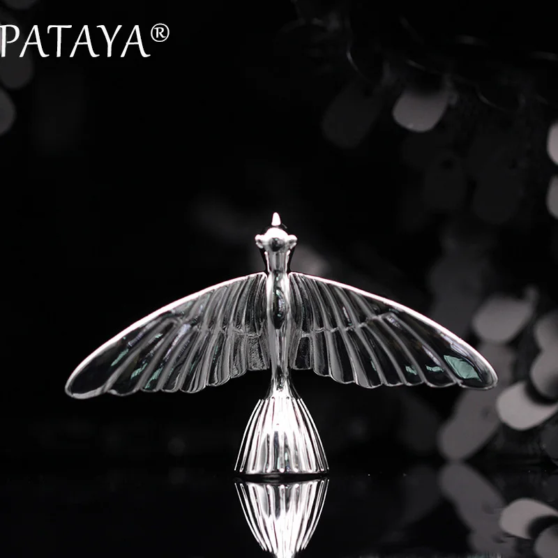 PATAYA-True-Platinum-Color-Dayan-Birds-Unisex-Brooches-Women-Men-High ...