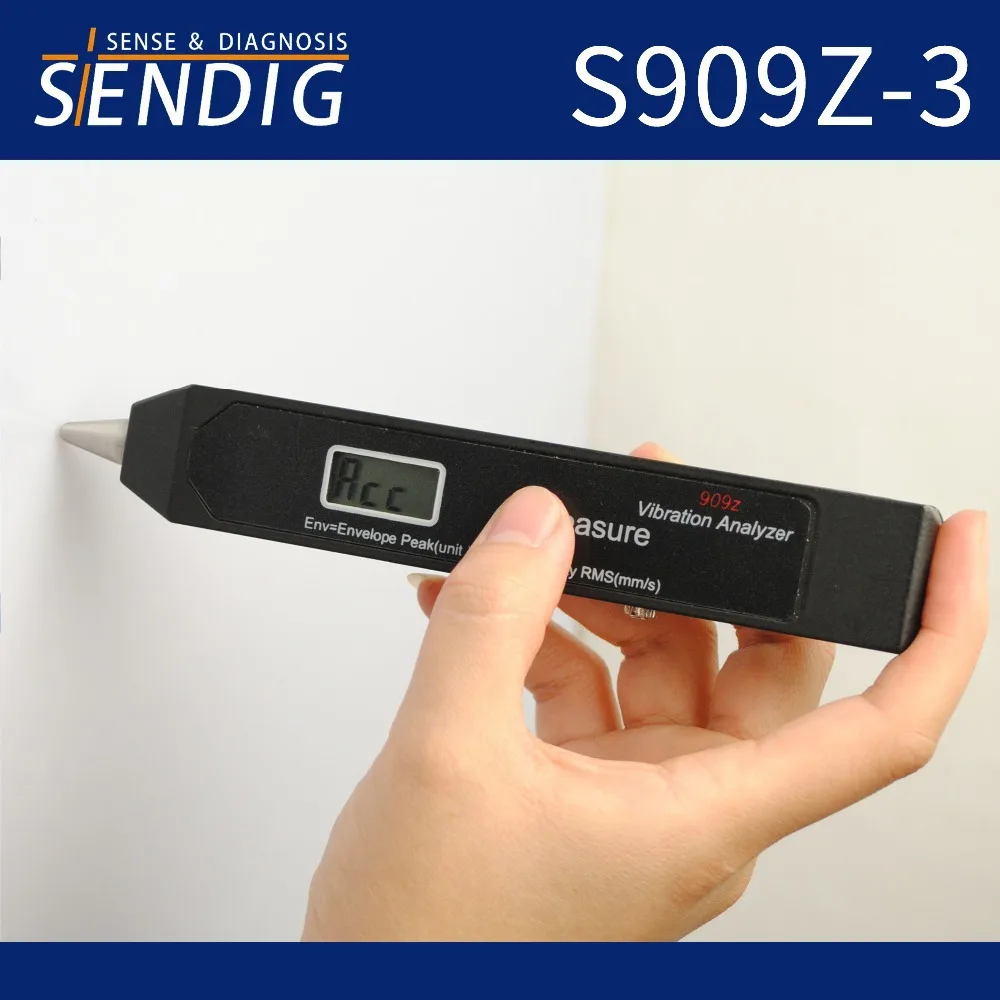 Sendig S909z 3: Pen size Vibration meter (Acceleration Peak, velocity ...