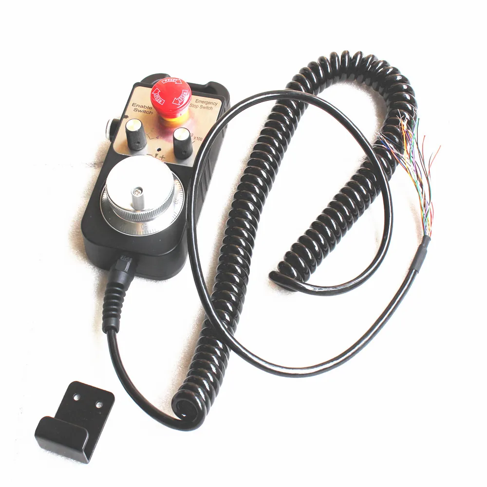 Universal CNC 4 Axis MPG Pendant Handwheel & Emergency Stop for FAGOR ...