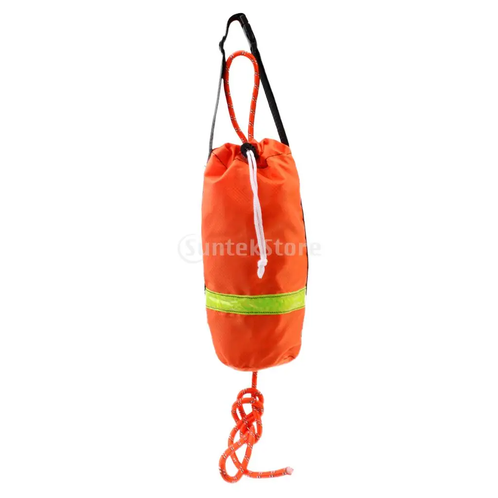 16/21/31m 8mm Reflective Water Floating Life Line Rescue Throw Rope Bag ...