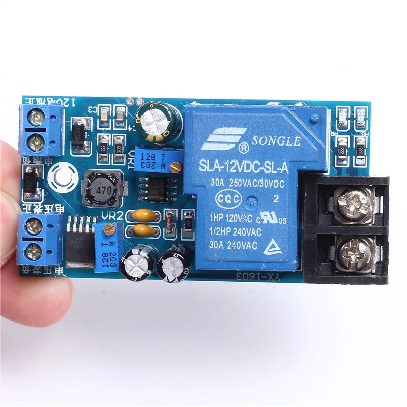 12V Power Voltage Regulator Battery Automatic Switch Module Power ON ...