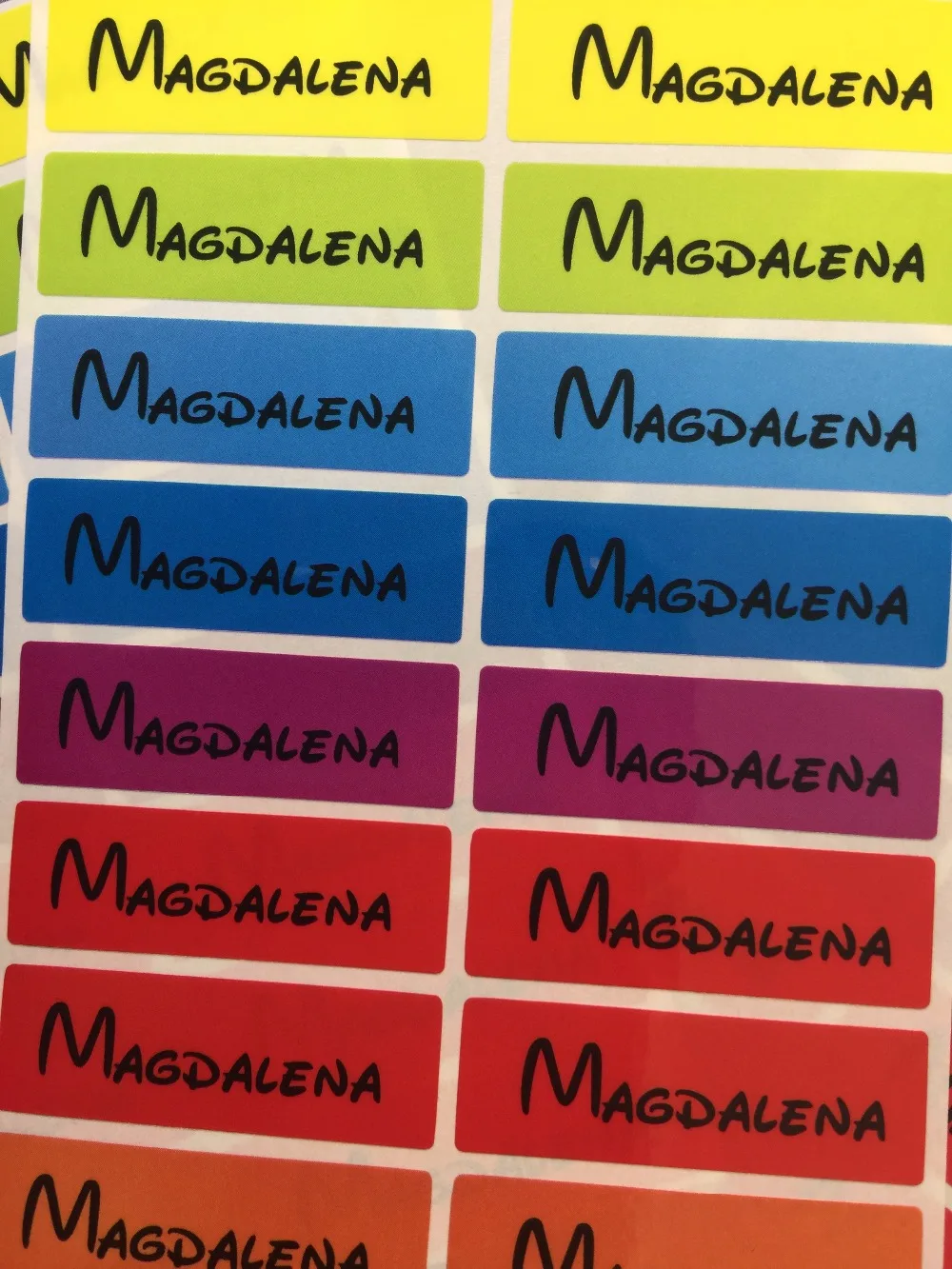 70 Pcs Personalize Customize Your Own Name Stickers In Walto Graph Font ...