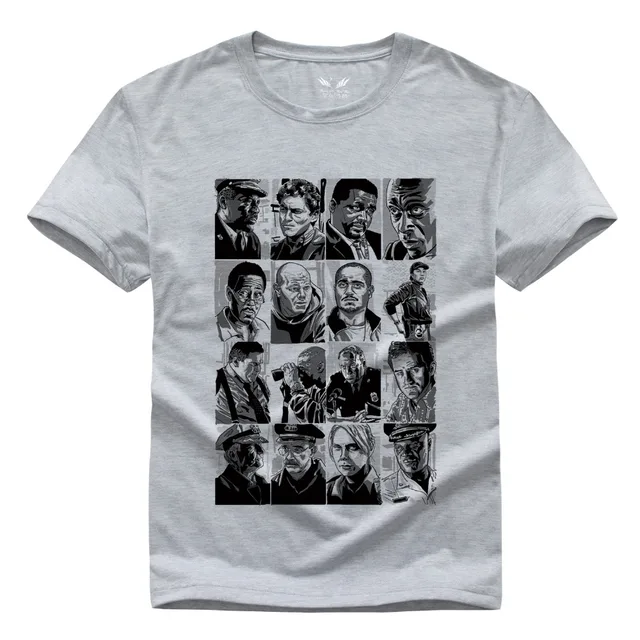 The Wire Men's t shirt Hip Hop Man Short Sleeve Round Neck tshirt ...