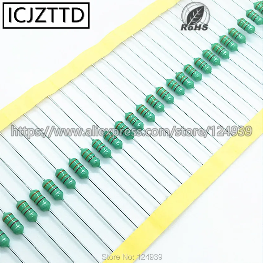 100PCS 0410 1MH 1.2MH 1.5MH 2.2MH 3.3MH 4.7MH Inductors 1/2W 0.5W Color ...