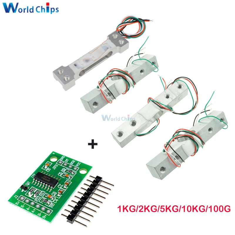 Load Cell 1kg 2kg 3kg 5kg 10kg 100g Hx711 Ad Module Weight Sensor Diy ...