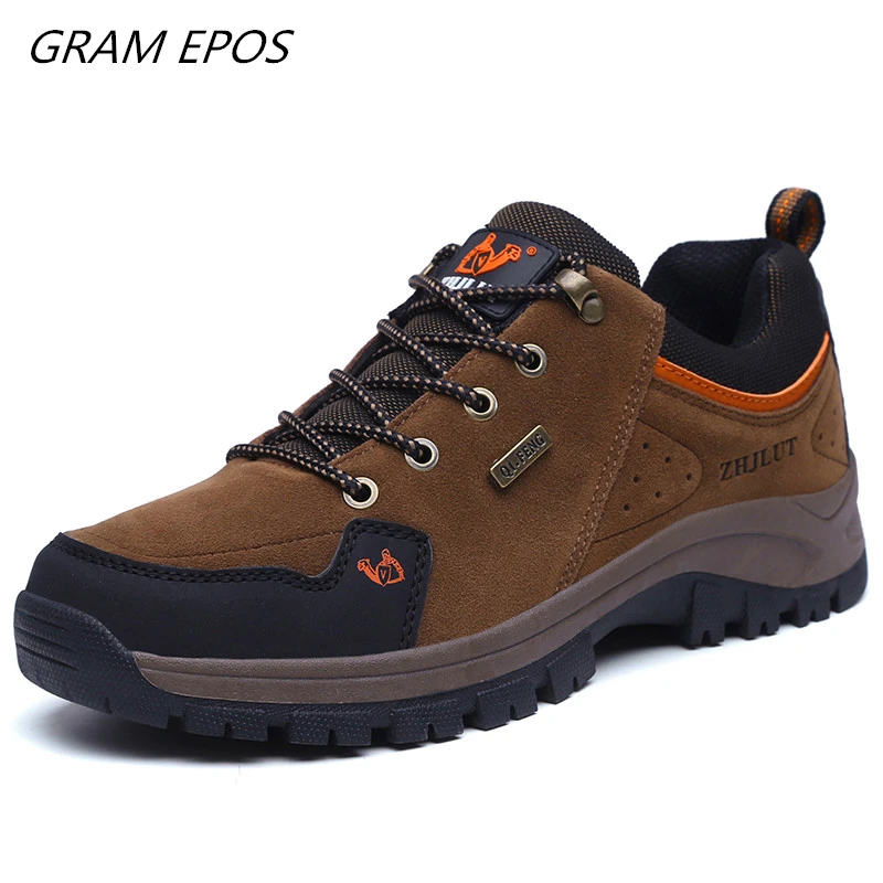 New Brand Comfortable Breathable Outdoor Shoes Hiking Boots Camping Climbing Rubber Sole Leather