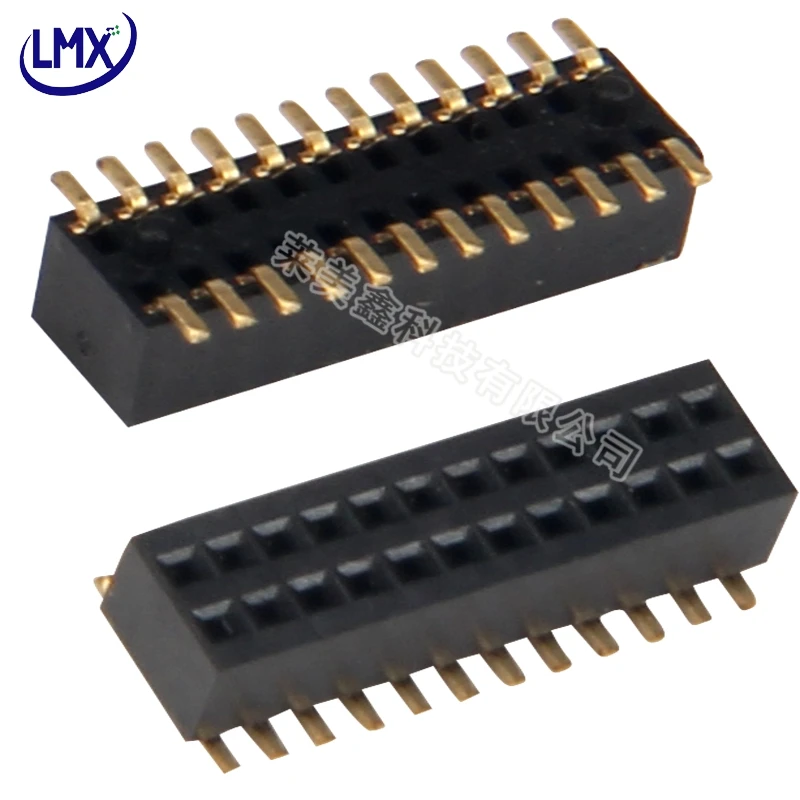 Free Shipping 10pcs SMD 2*12P double Row Female 2*12 Pin Header 2.0MM ...