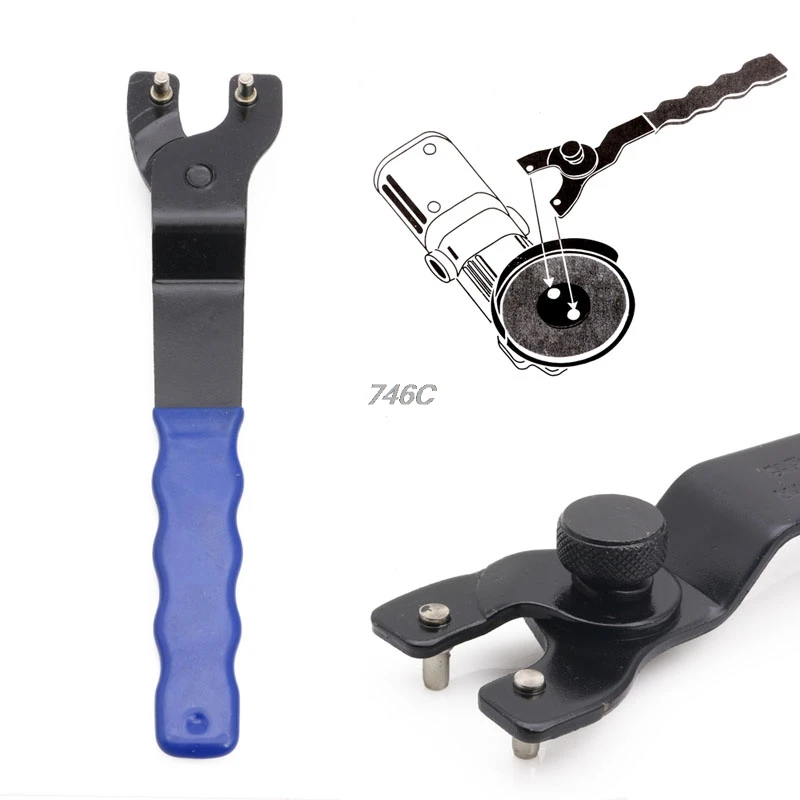 OOTDTY Free Shipping 2018 Adjustable 2 Pin Spanner Wrench Angle Grinder ...