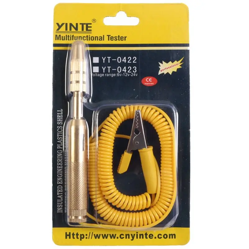 Diagauto 6 24V Yellow Auto Voltage Detector Insulated Plastic Shell ...