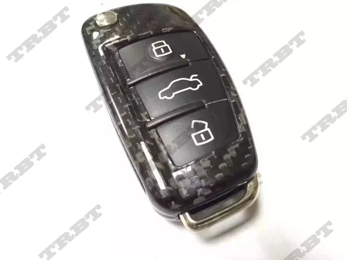 Dry Carbon Fiber Audi A5 Key Cover CF Key Fob Case For All Audi A1 A2 ...