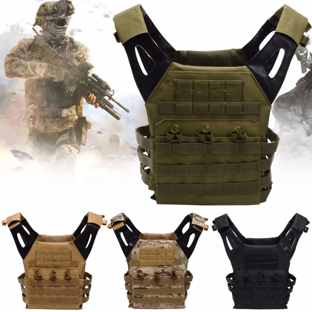 Combat Camouflage Tactical Multi Pocket Waistcoat Plat Carrier Vest