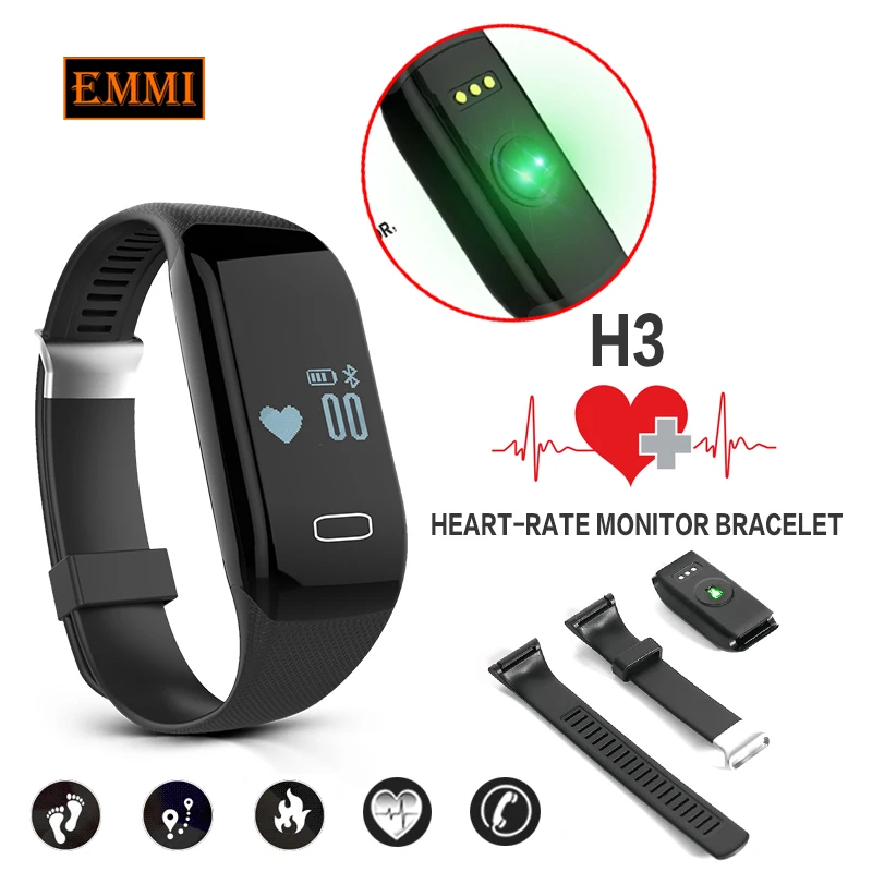 New H3 Smart Band Bracelet & Heart Rate Monitor Activity Fitness ...
