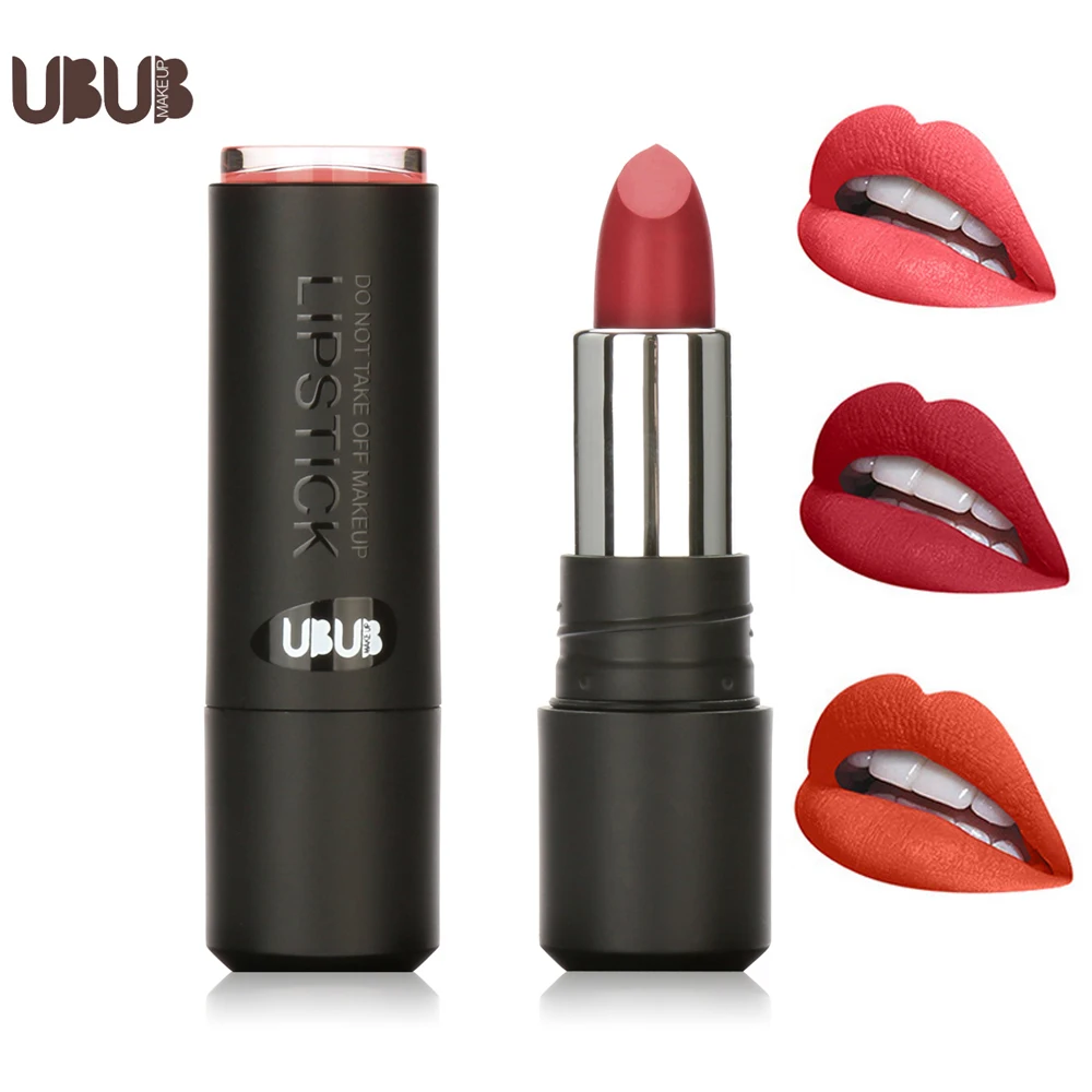 UBUB lápiz labial mate, resistente al agua, de larga duración ...