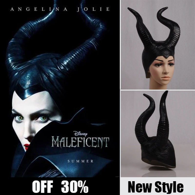 maleficent cosplay props horn for adult women maleficent hat witch ...