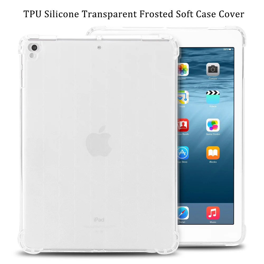 For Apple New iPad 9.7inch 2017/2018 Case TPU Silicone Transparent ...