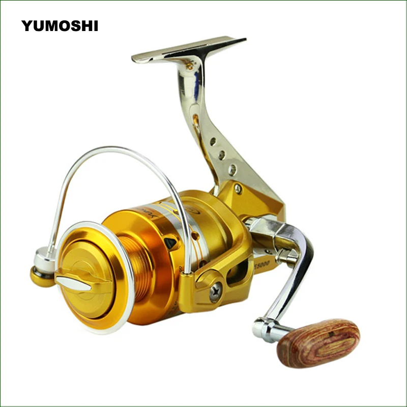 BE1000~6000 Series Metallic Foot Fishing Spinning Reel 5.5:1 Ratio Salt ...