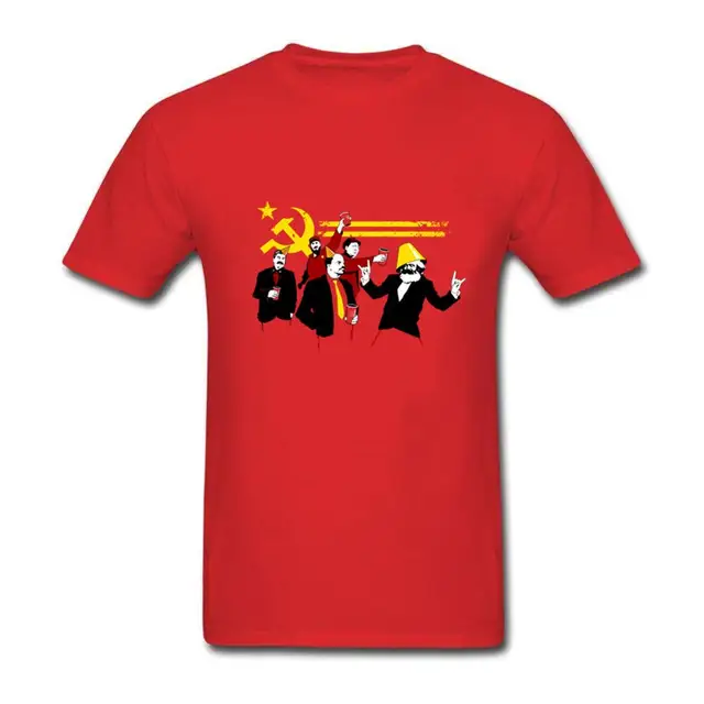 The Communist Party t shirt men original design Geek Short Sleeve Men's ...