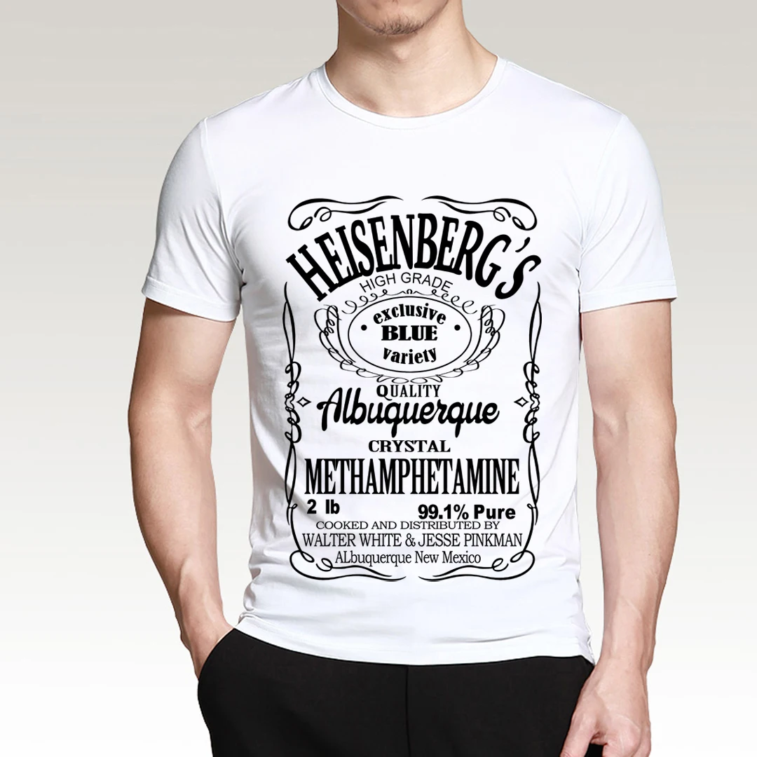 Breaking Bad Heisenberg Men T Shirt 2016 Summer Hot Sale Casual Top