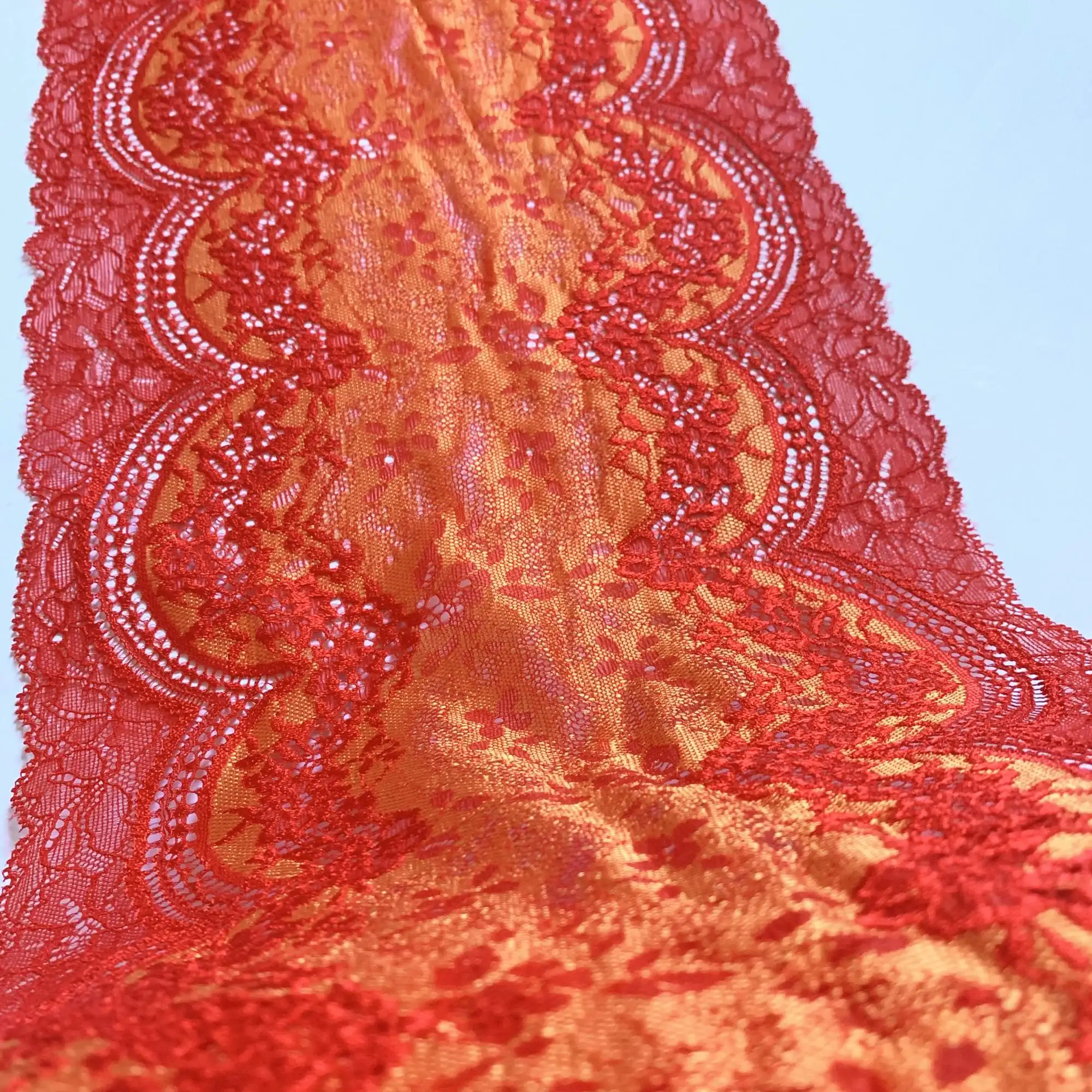 2y/lote 23cm naranja rojo elástico encaje ajuste vacaciones decoración ...