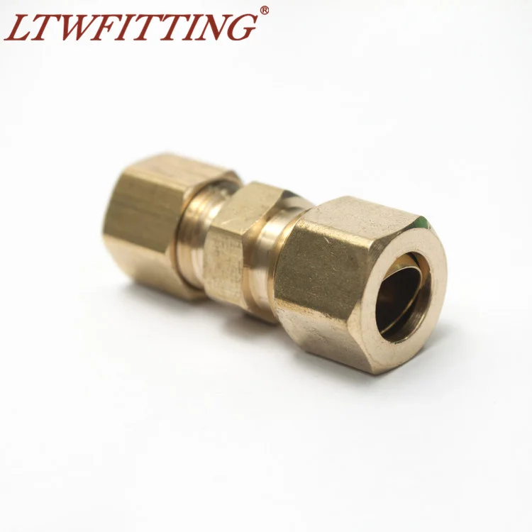 LTWFITTING 3 8 OD X 5 16 OD Compression Reducing Union BRASS LTWFITTING 3 8 OD X 5 16 OD Compression Reducing Union BRASS