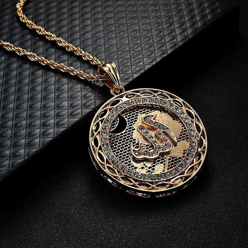 MCSAYS Religion Muslim Jewelry Islam Muslim Allah Bling Pendant CZ ...