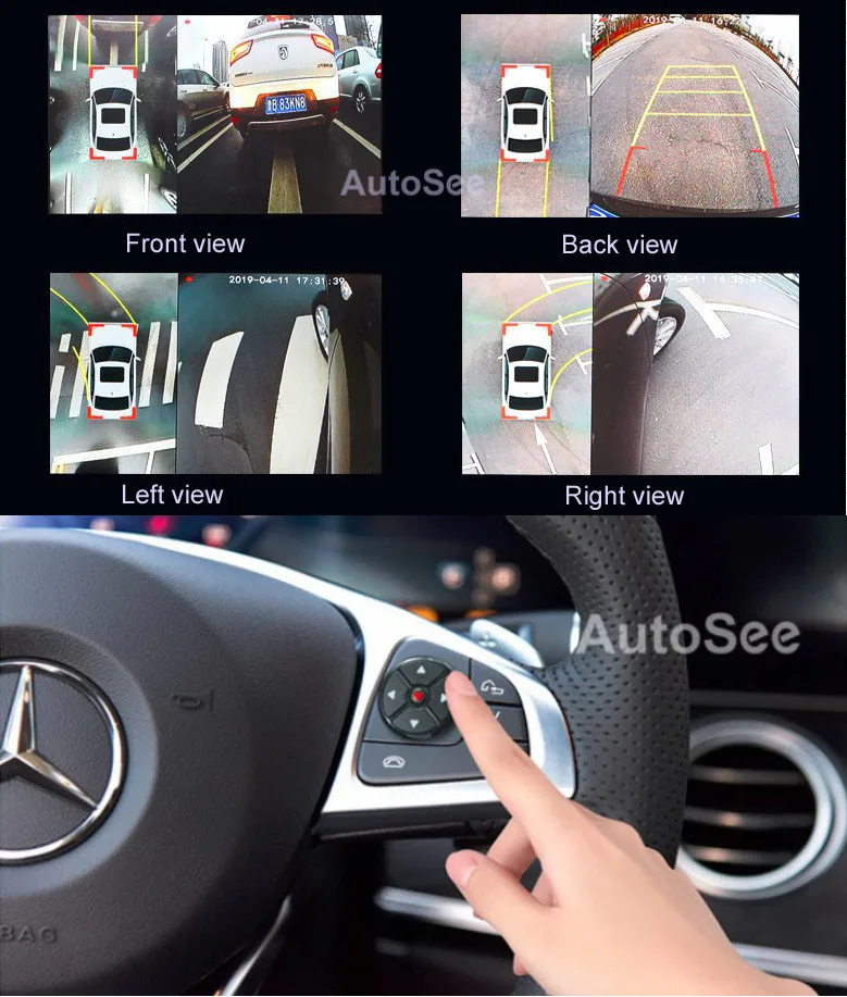 Car-SVM-surround-view-monitor-system-360-camera-birds-eye-4-way-DVR ...