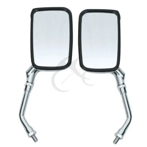 Rectangle 10mm Chrome Rear View Mirrors For Honda Vf Magna Stateline