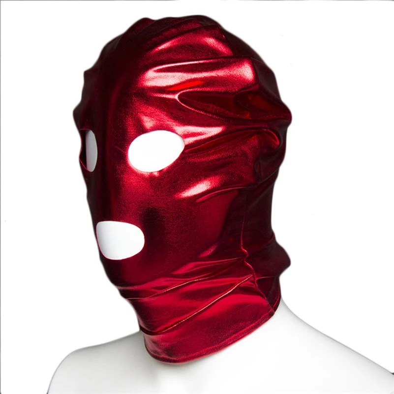 Faux Leather Latex Hood Mask - Queerks™