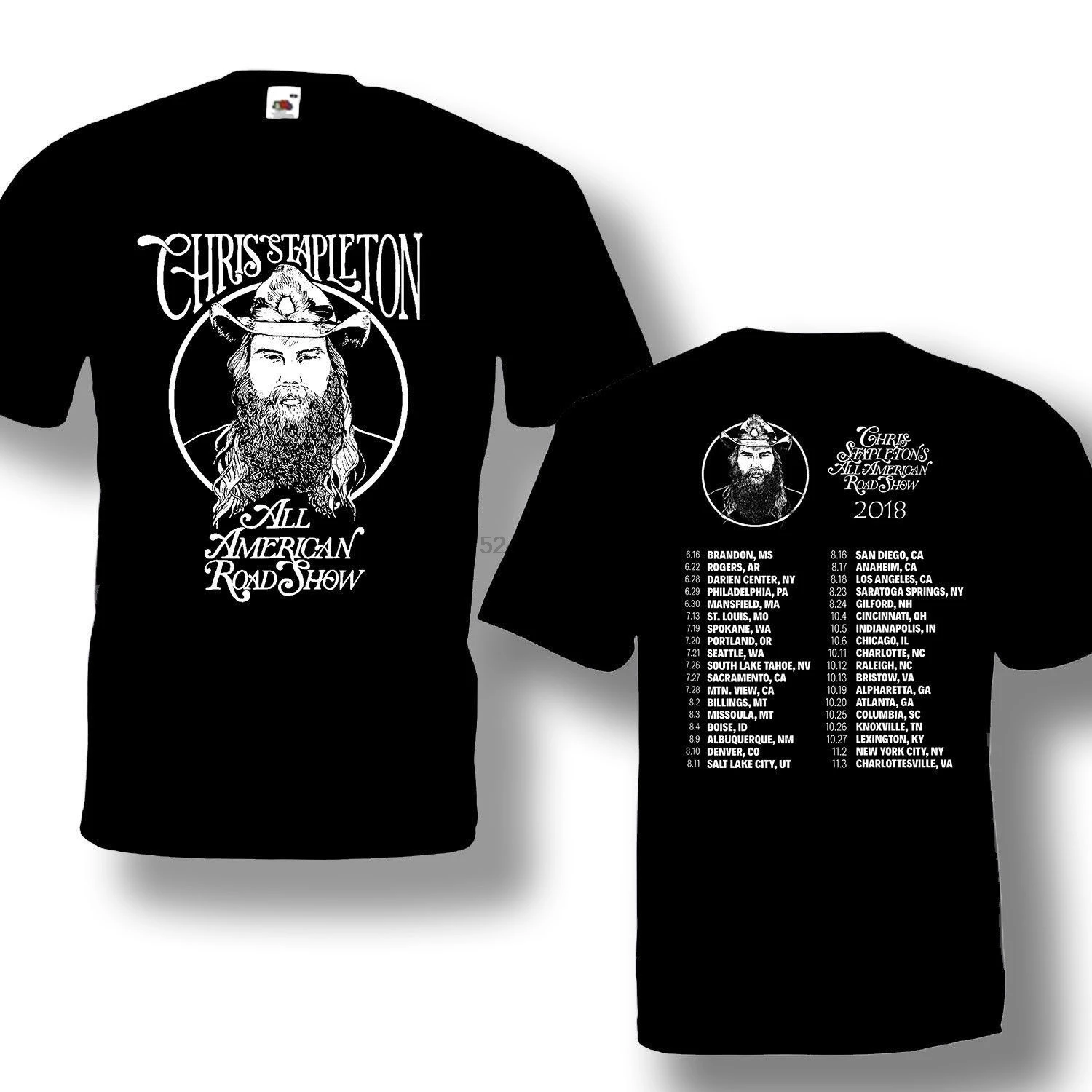 Nouveau 87399 Chris Stapleton Tour 2018 t shirt taille S 4XL | AliExpress