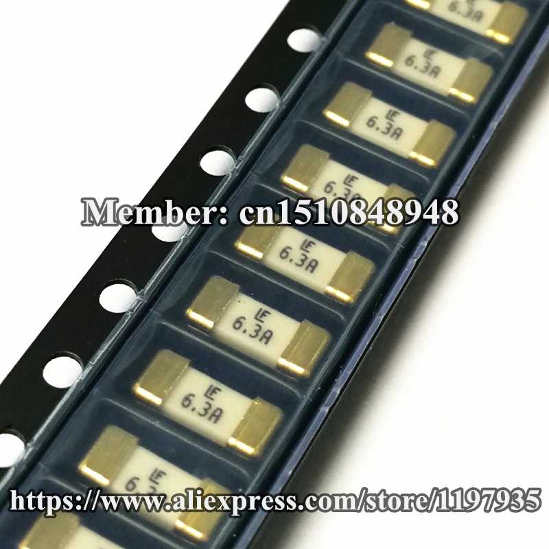 SMD FUSE 125V 6.3A FAST ACTING Littelfuse 045106.3MRL SMD 1808 6.3A ...